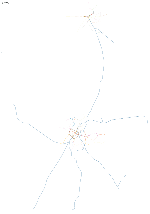 Bruxelles / Antwerpen Rapid Transit Timeline