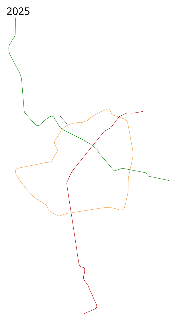 Harbin Rapid Transit Timeline