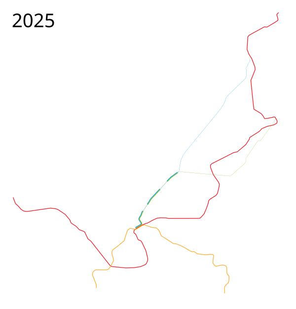 Lille Rapid Transit Timeline