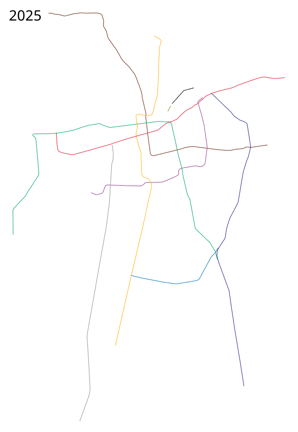 Santiago Rapid Transit Timeline