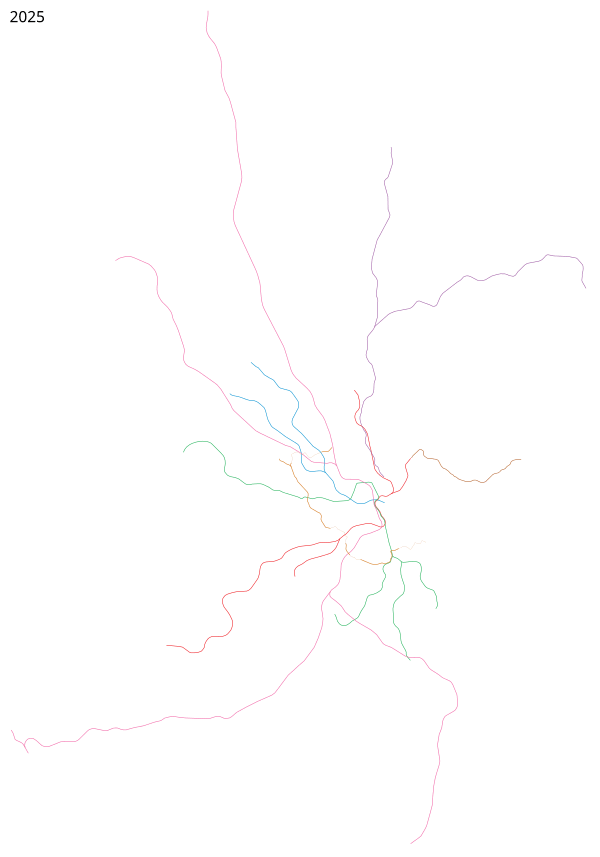 Stockholm Rapid Transit Timeline